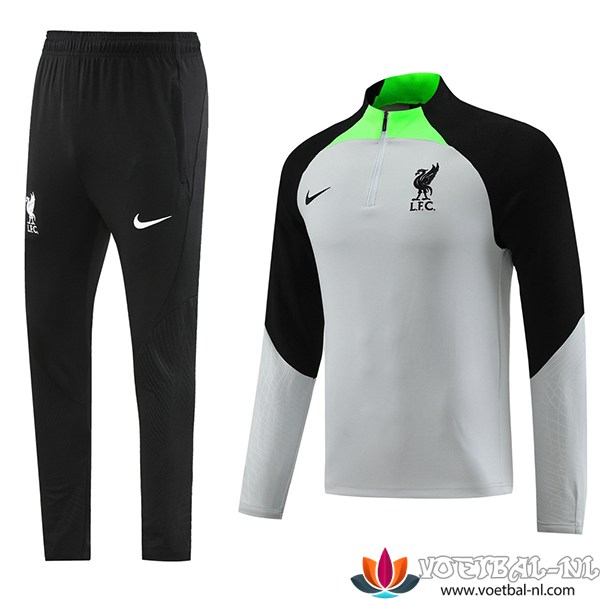 Goedkope FC Liverpool Trainingspak Grijs/Zwart 2023/2024